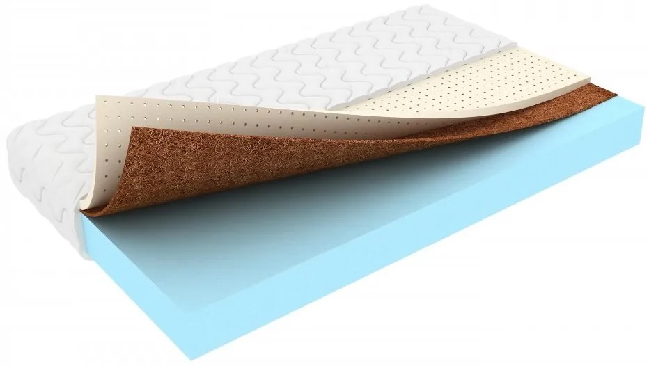 Dětská matrace LUX COMFORT PATTI 180x80x12 cm - pěna/kokos/latex