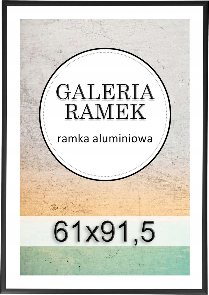 Rámeček na fotografie 61x91,5 cm Rámeček černý hliníkový fotorámeček