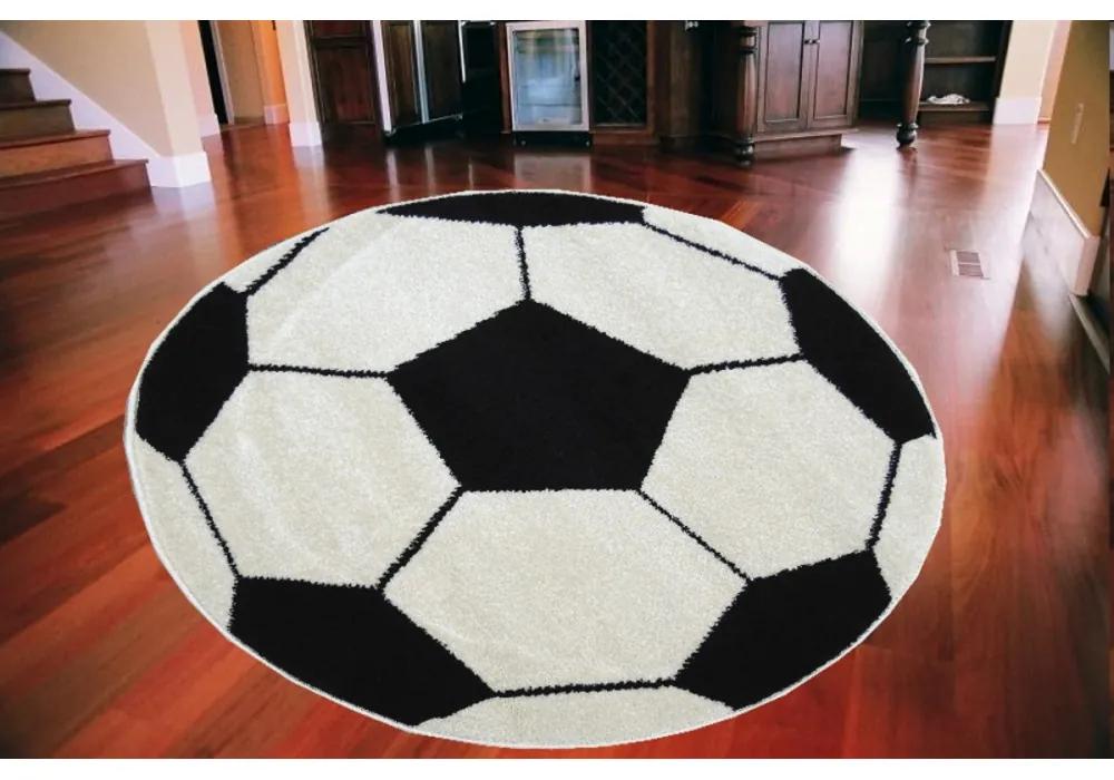 Dětský kusový koberec Fotbalový míč, Velikosti 100x100cm | BIANO