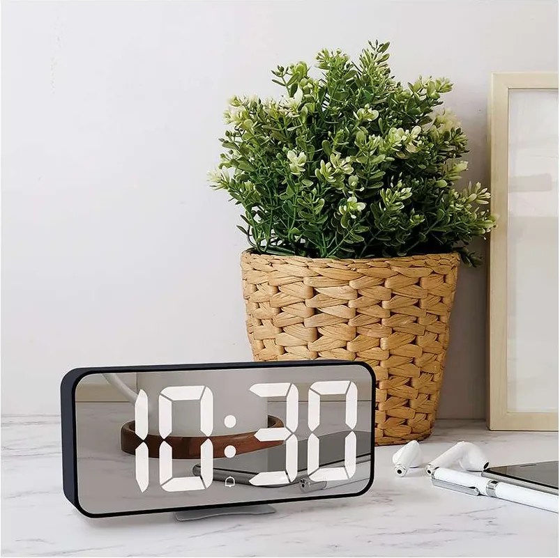 Hodiny s bluetooth synchronizací CA08, černá