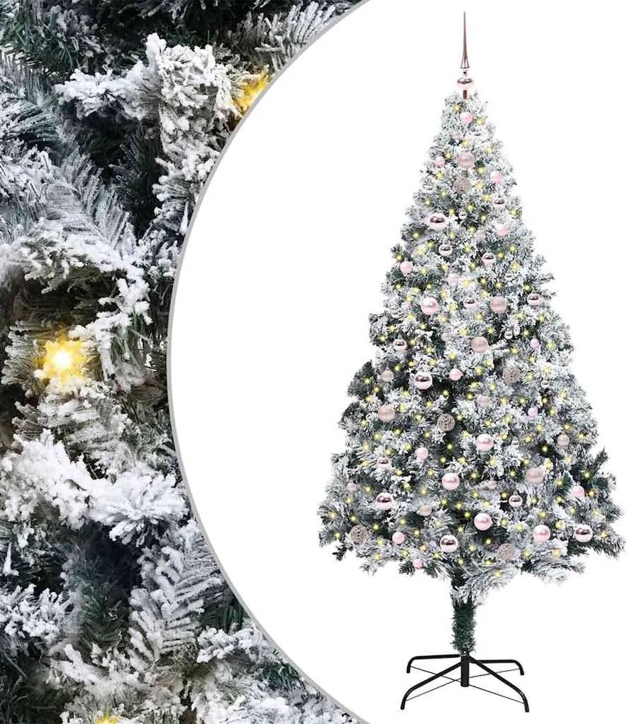 Umělý vánoční stromeček Bílá 240 cm PVC, ocel a plast 3396982