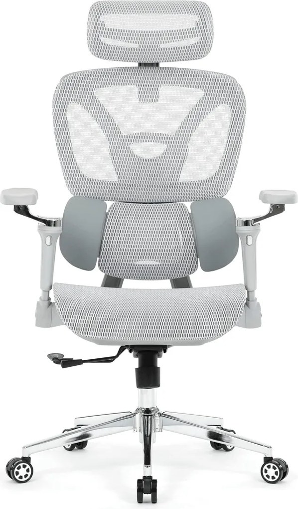 Ergonomická kancelářská židle EXECUTIVE - šedá síťovina