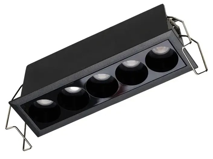 Minimalistické podhledové svítidlo do sádrokartonu Tetris 14 10W CCT černá