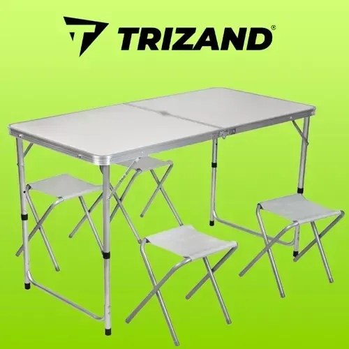 Kempigový skládací set - stůl + 4 židličky