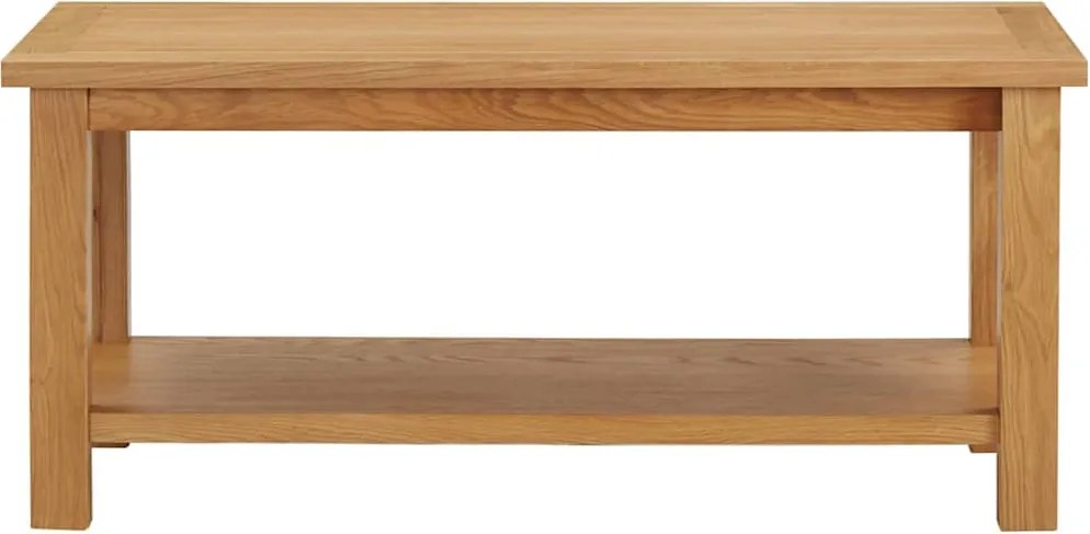 Konferenční stolek 90 x 45 x 40 cm masivní dubové dřevo 289194