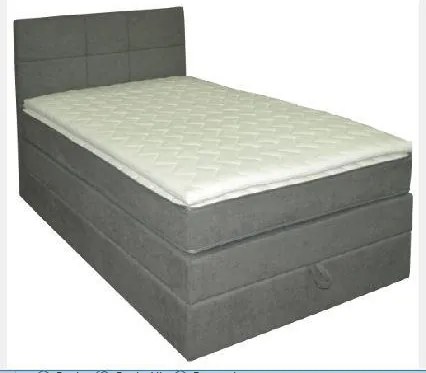 XXXLutz POSTEL BOXSPRING, 140/200 cm, šedá Hom`in - Jednolůžkové postele - 001933000801