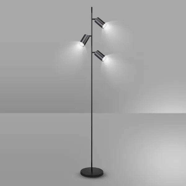 Brilagi - Stojací lampa SELE 3xGU10/30W/230V černá