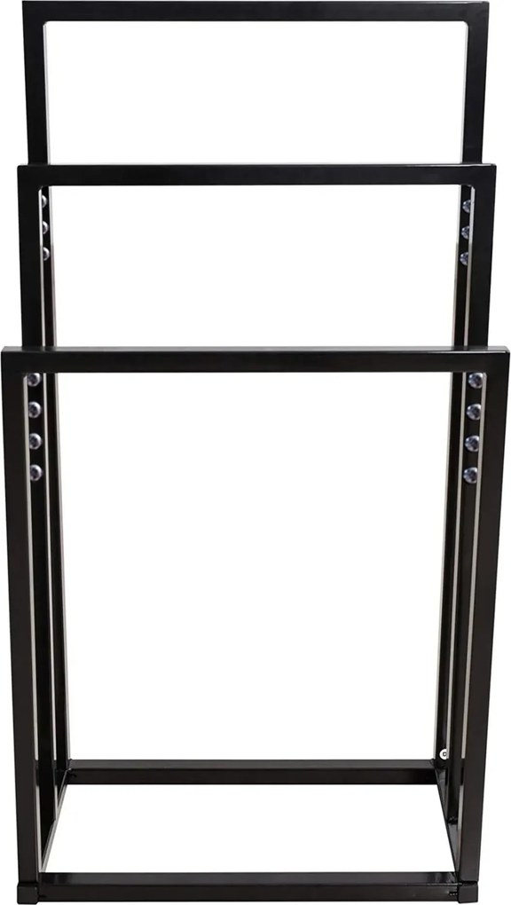 Tutumi Tutumi, 3-ramenný kovový stojan na ručníky 600x260x1000 mm 391840, černá matná, HOM-01003