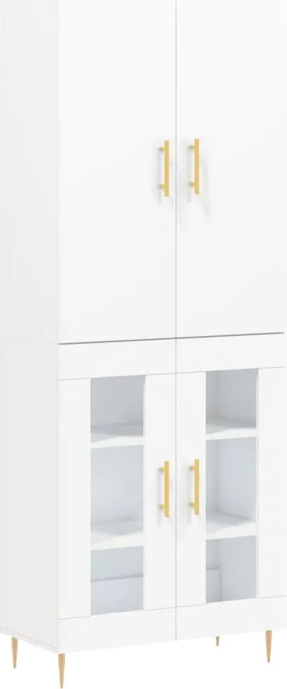 vidaXL Skříň highboard 69,5 x 34 x 180 cm kompozitní dřevo [3195723] Barva: šedá sonoma