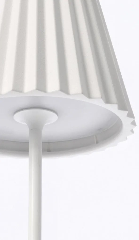 BIZZOTTO Zahradní stolní LED lampa ARTIKA 36 cm bílá