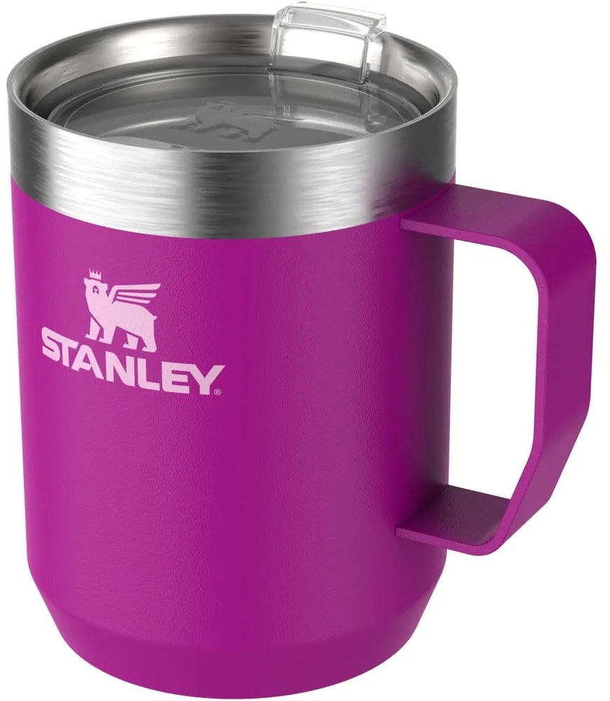 Růžový termo hrnek z nerezové oceli 230 ml Stay-Hot Camp Mug Violet Blossom – Stanley