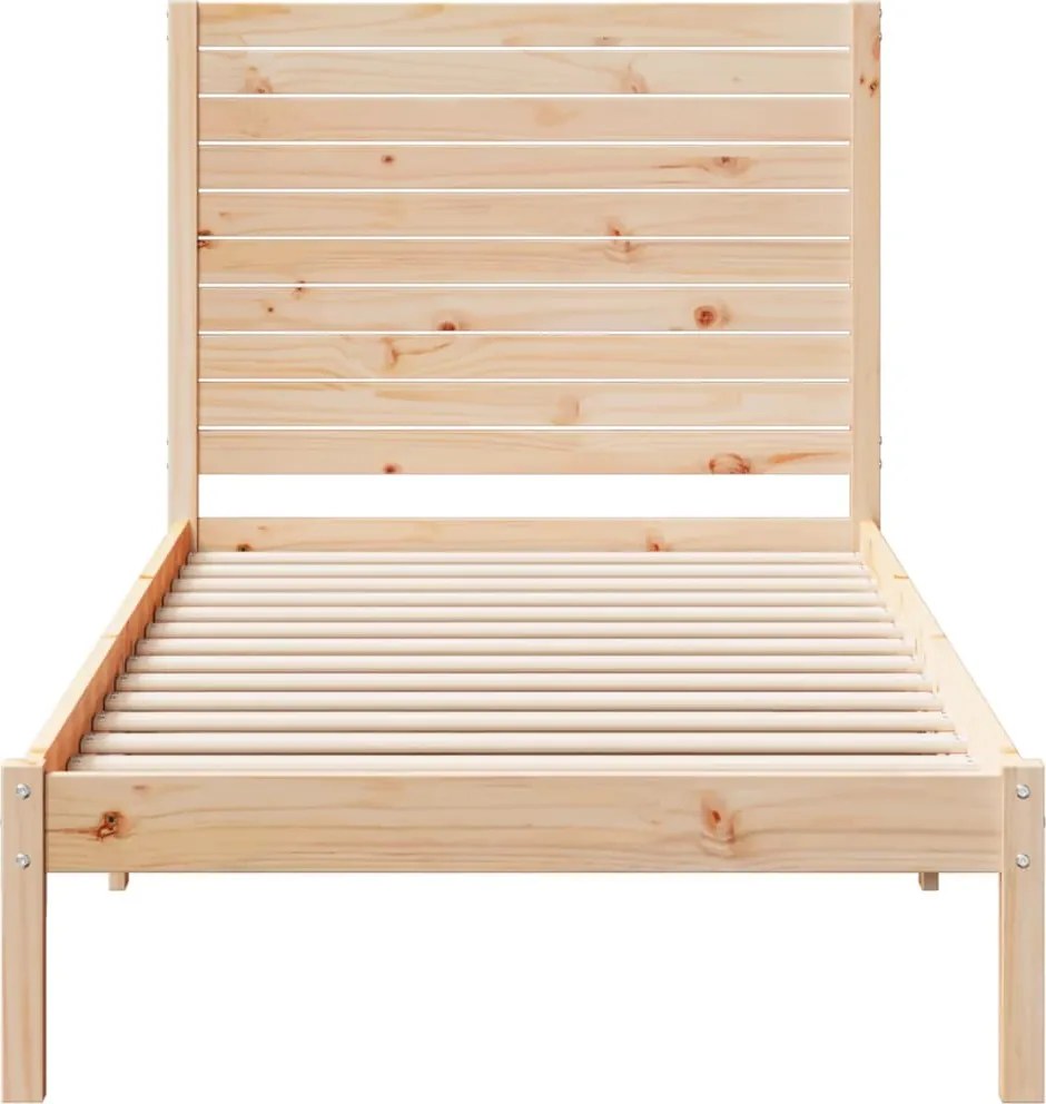 Prodloužený rám postele bez matrace 90 x 210 cm masivní dřevo 3309295