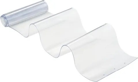 Pásový dveřní závěs z PVC 243,8 × 243,8 cm pro chladicí a mrazicí prostory, průhledný
