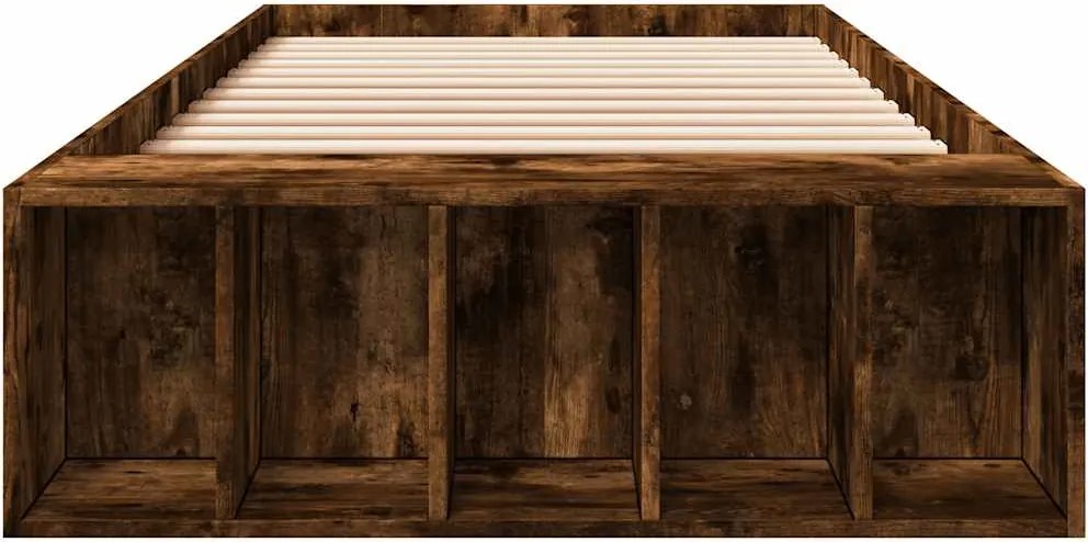 Rám postele kouřový dub 90 x 190 cm kompozitní dřevo 3280619