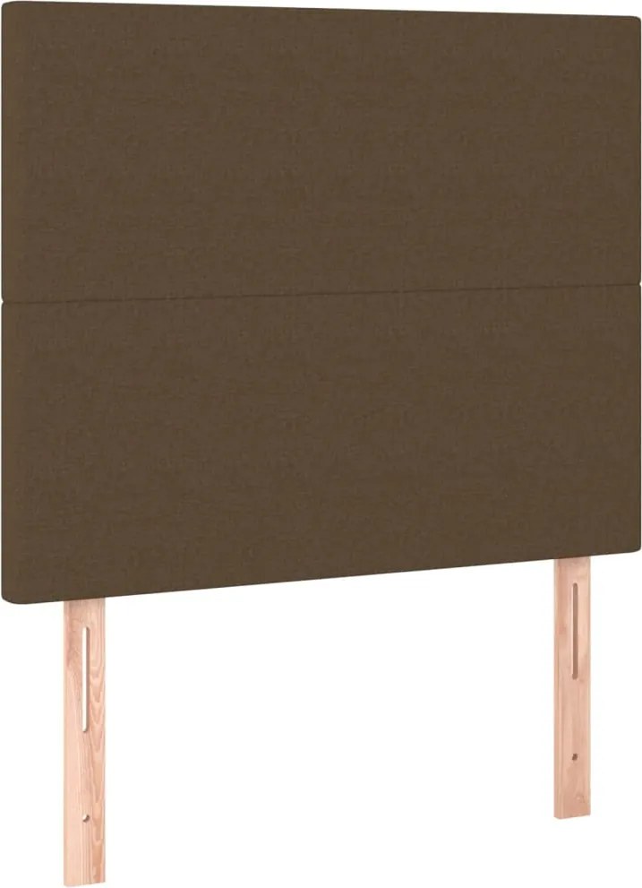 Box spring postel s matrací tmavě hnědá 80x200 cm textil 3136952