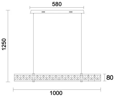 LED Stmívatelný lustr na lanku ENRIQUE LED/20W/230V 3000-6000K +dálkové ovládání