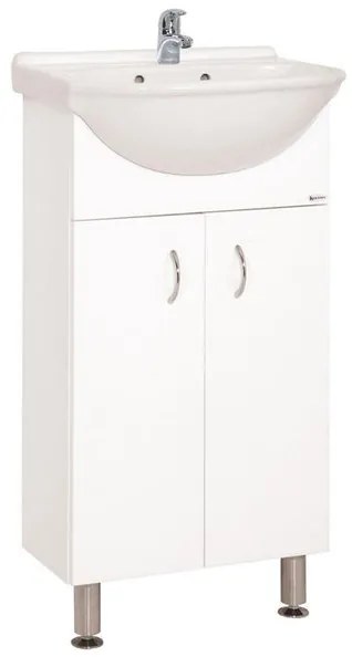 Koupelnová skříňka s umyvadlem Cara Mia (43x85x34,5cm,bílá,lesk)