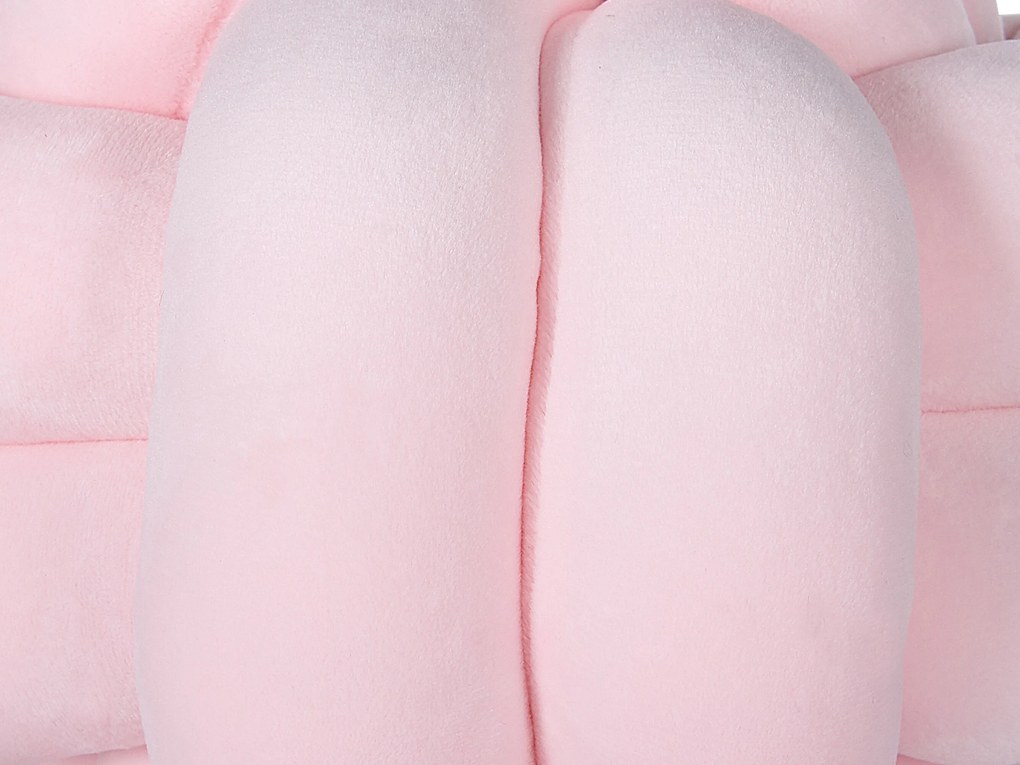 Uzlový polštář 20 x 20 cm růžový MALNI Beliani