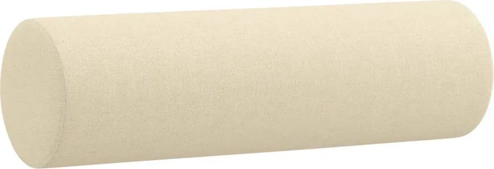 3dílná sedací souprava s polštáři krémová textil 3201260