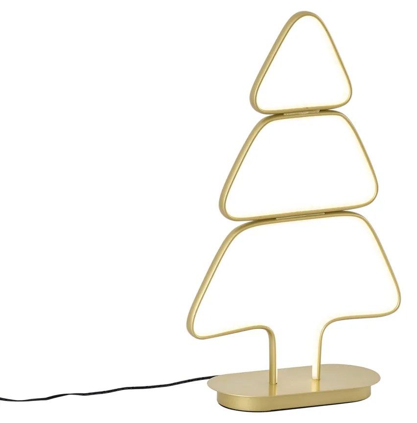 Vánoční stolní lampa zlatý vánoční stromek vč. LED - Arbre