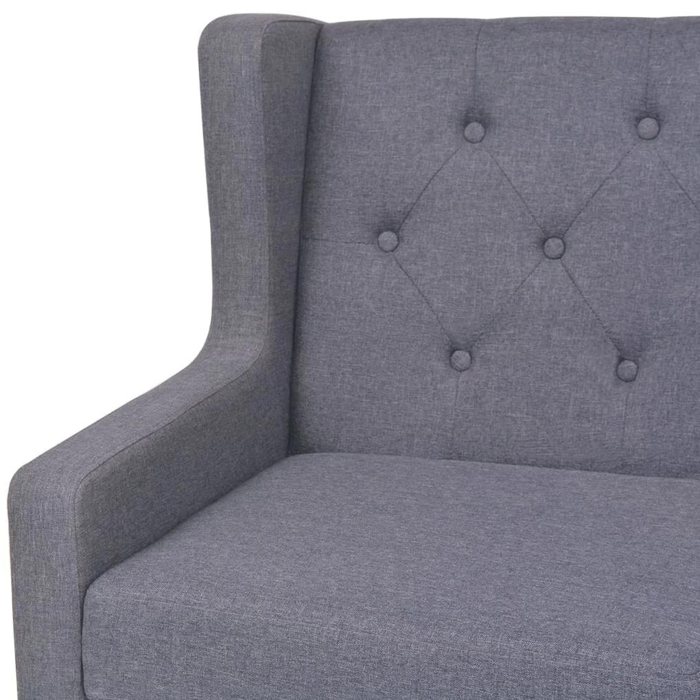 Trojmístná sedačka Sutton - textilní čalounění | šedá