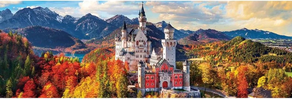 Puzzle eurographics panoramatické puzzle zámek neuschwanstein, německo 1000 dílků