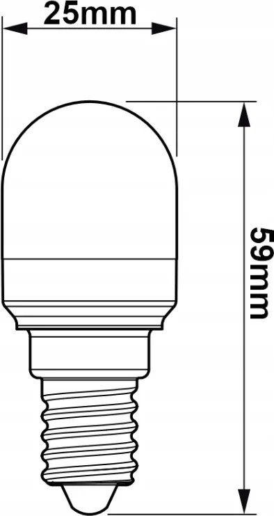 SADA 3x LED žárovka E14 1,7W 150lm T25 2700K - teplá bílá