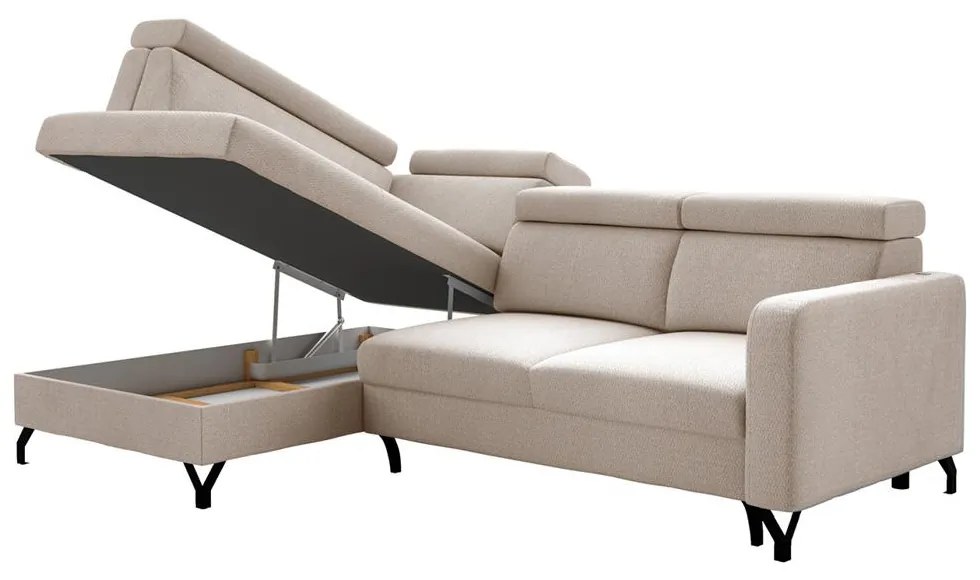 Sedací souprava ALLICANTE | 162x241 | rozkládací + USB + úlož. prostor | VÝBĚR TKANIN