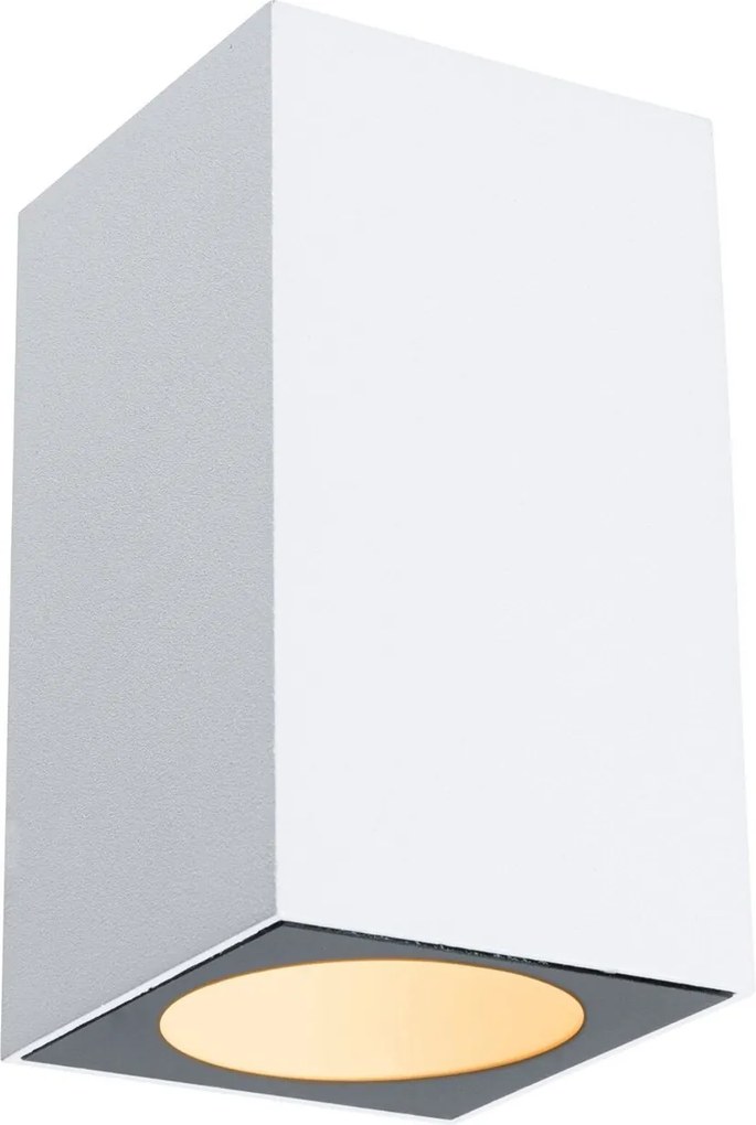 P 94711 LED venkovní nástěnné svítidlo Flame neláká hmyz IP44 hranaté 58x103mm 2200K 4W 230V 75° bílá kov - PAULMANN