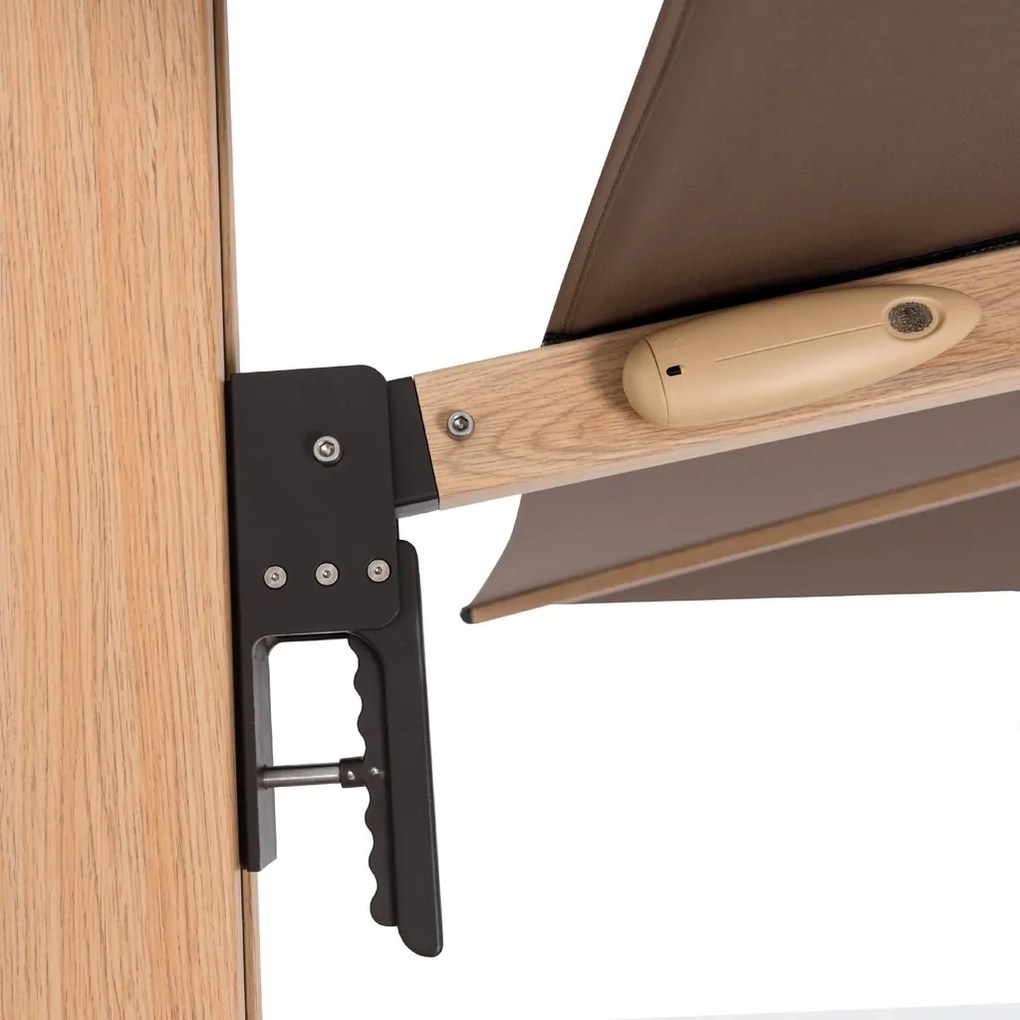 Doppler ALU WOOD XL 400 x 300 cm hnědá