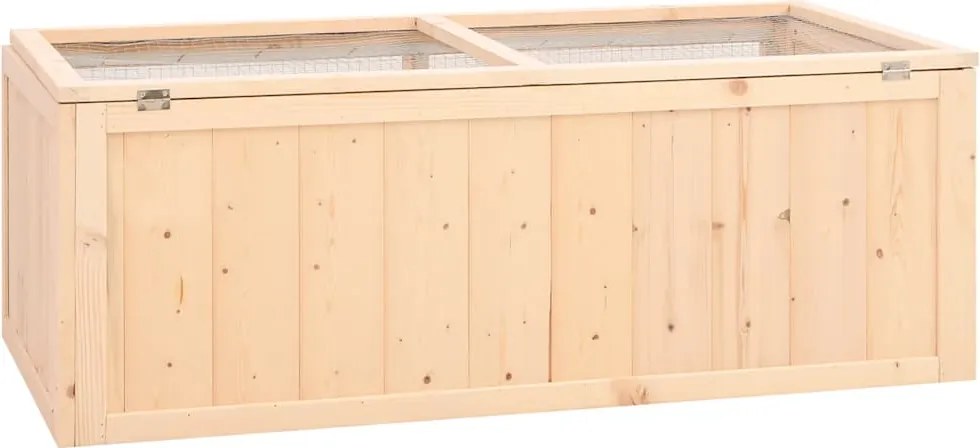 Klec pro křečky 104 x 52 x 38 cm masivní jedlové dřevo 172383