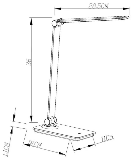 BERGE LED stolní lampa 5W - AMSTERDAM