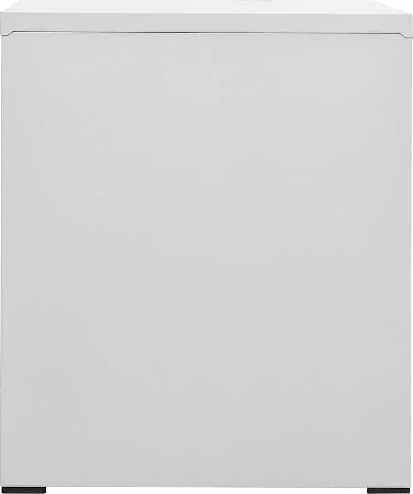 Kancelářská skříň světle šedá 46 x 62 x 72,5 cm ocel 336271
