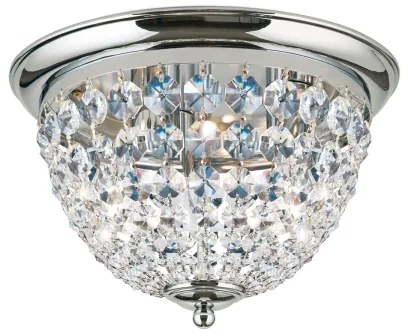 Orion DLU 1840/35-Křišťálové str. svítidlo PLAFOND 3xE27/40W/230V pr.35 cm chrom