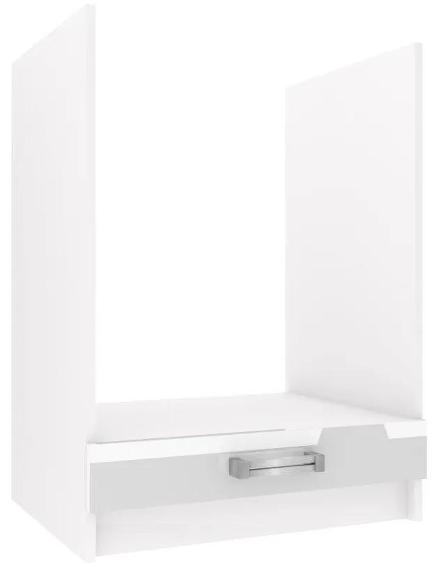 Kuchyňská skříňka Belini spodní pro vestavnou troubu 60 cm bílý lesk bez pracovní desky  INF SDP60/0/WT/W/0/D
