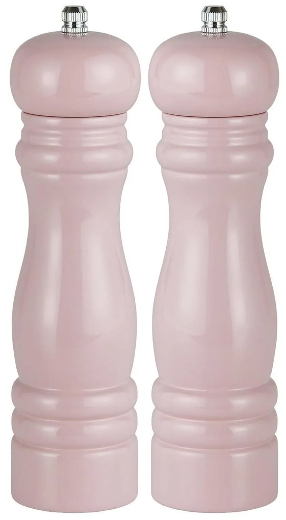 IB Laursen Sada 2 dřevěných růžových mlýnků na sůl a pepř PINK