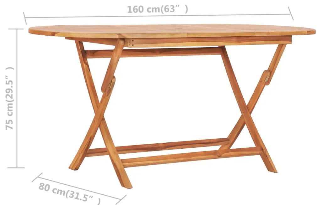 vidaXL Marketos 9dílný skládací zahradní jídelní set masivní teakové dřevo