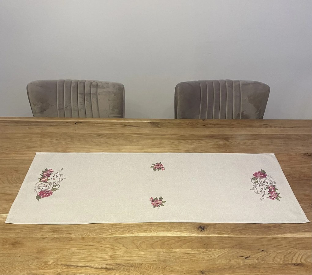 Vyšívaný ubrus Coffe 40x110 cm TiaHome