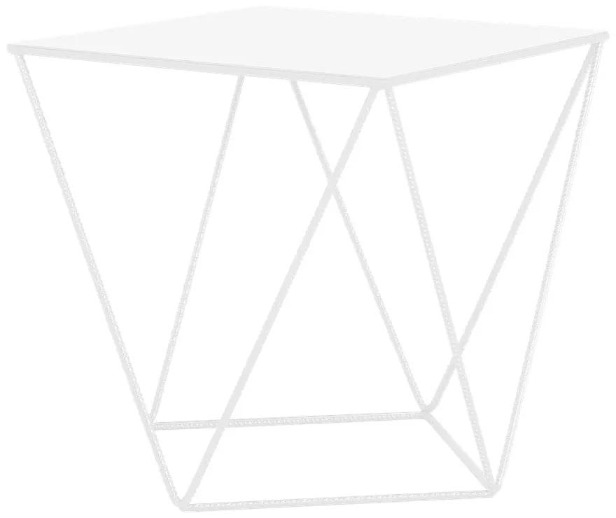 Bílý odkládací stolek Custom Form Daryl, 55 x 55 cm
