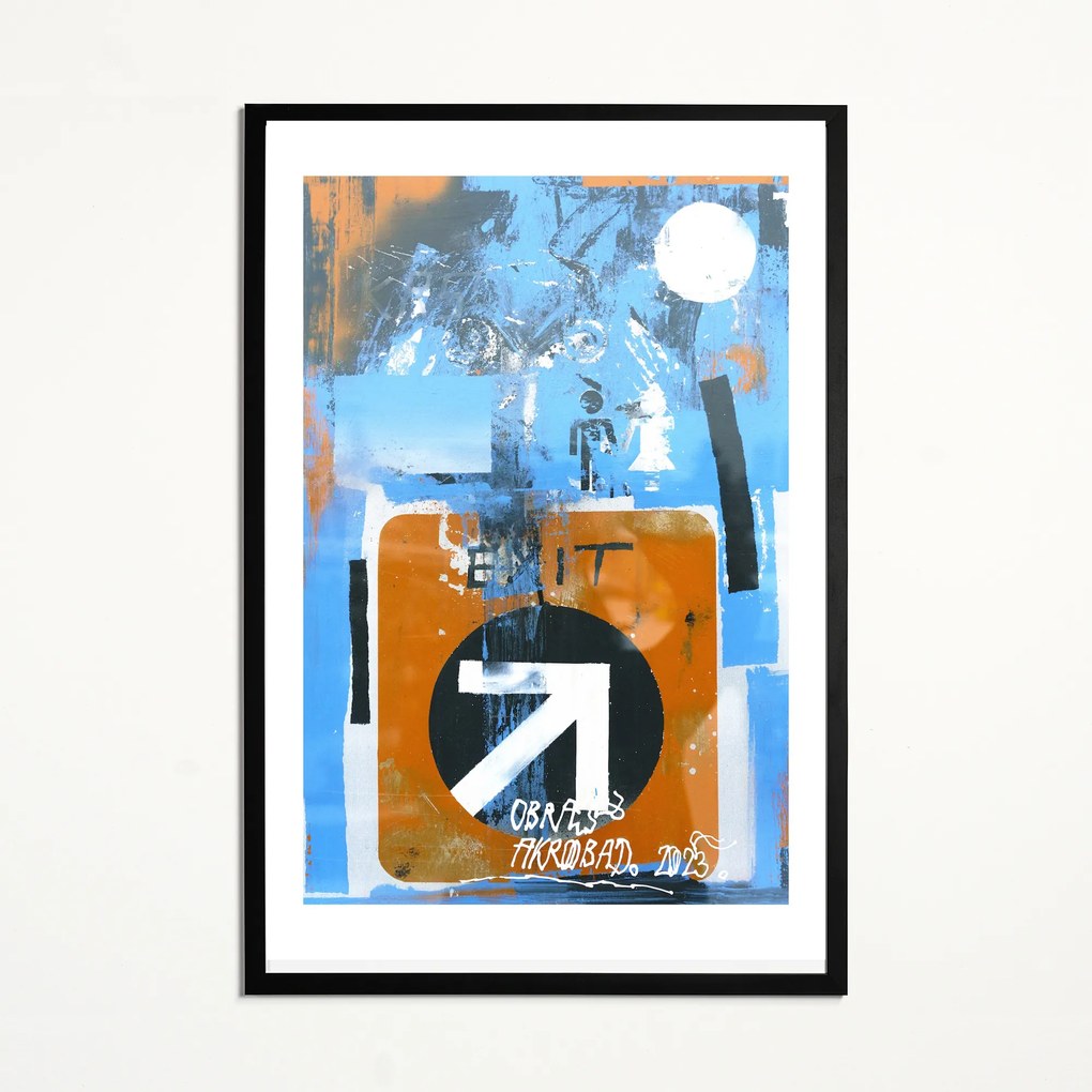 Akrobad | Josef Sedlák Akrobad | Exit Rám: Černý, Velikost: 70 x 50 cm