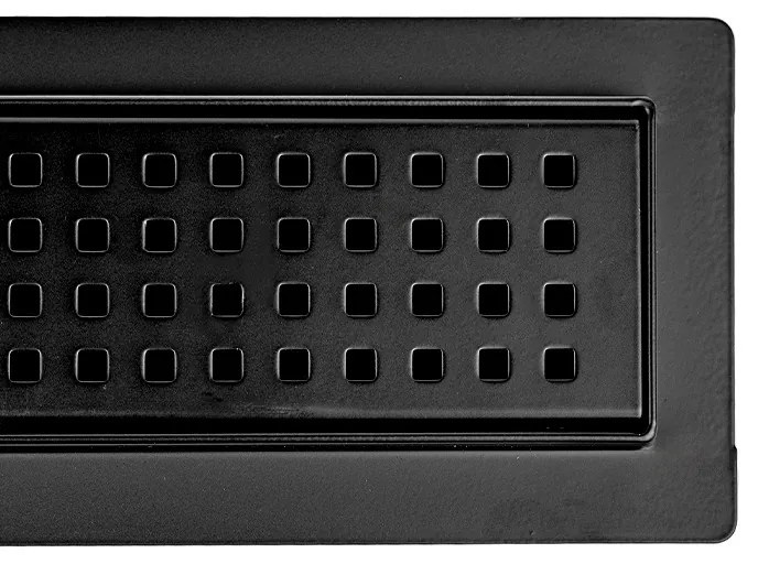 BPS-koupelny Sprchový odtokový žlab DL01 QUBE G3 HYD-2680 60 cm, černý