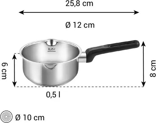 TESCOMA Rendlík BRAVA s oboustrannou nálevkou ø 12 cm, 0,5 l