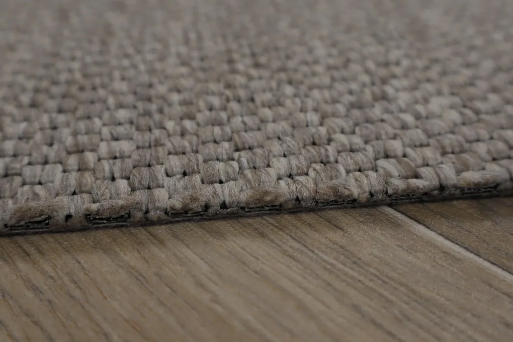 Vopi, Metrážový koberec Nature hnědý - neúčtujeme odřezky z role, na míru, šíře 2m,3m,4m, hnědá, filc, chodba / předsíň