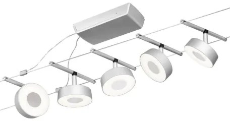 Paulmann 94475 - SADA 5xLED/5W Bodové svítidlo CIRCLE 230V matný chrom