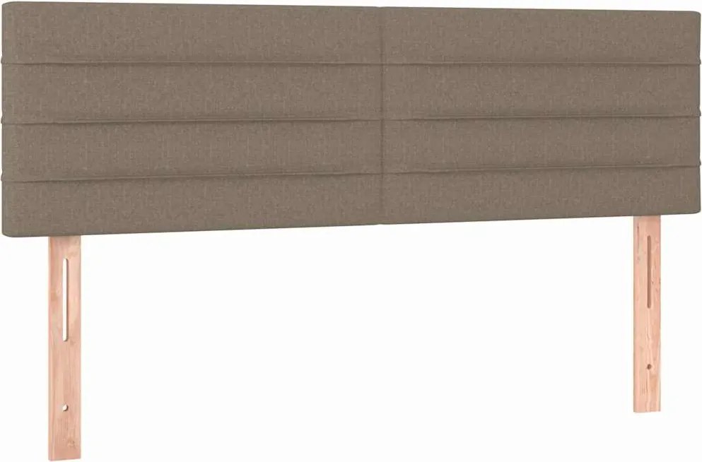 Box spring postel s matrací taupe 140x190 cm textil 3129789