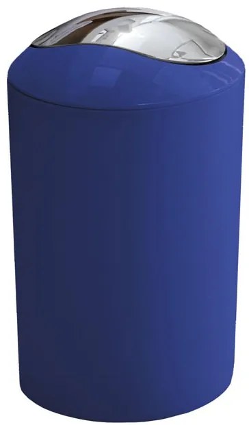GLOSSY odpadkový koš výklopný 5l, tmavě modrý (5063799858)