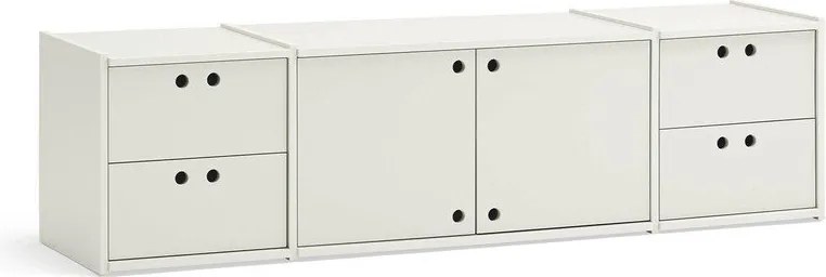 Krémový TV stolek 157x42x40 cm Wally – Teulat
