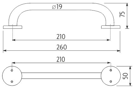 Nimco Madlo 210x19 mm - BM 3035M-18