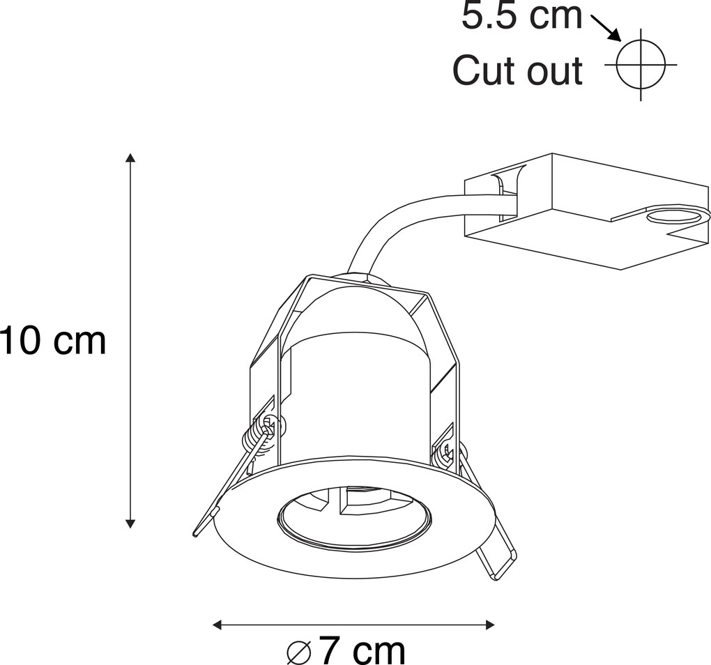 Chytrý moderní reflektor černý vč. světelného zdroje ST64 WiFi - Insight