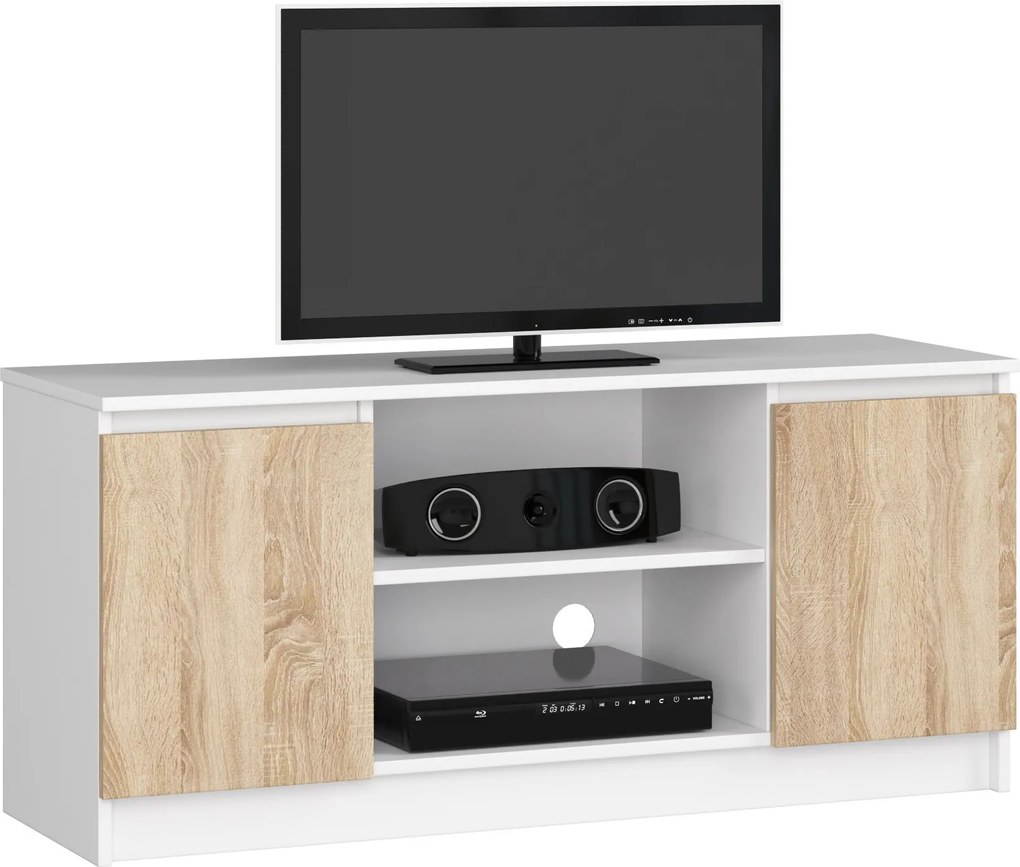 TV stolek K120 bílá/dub sonoma